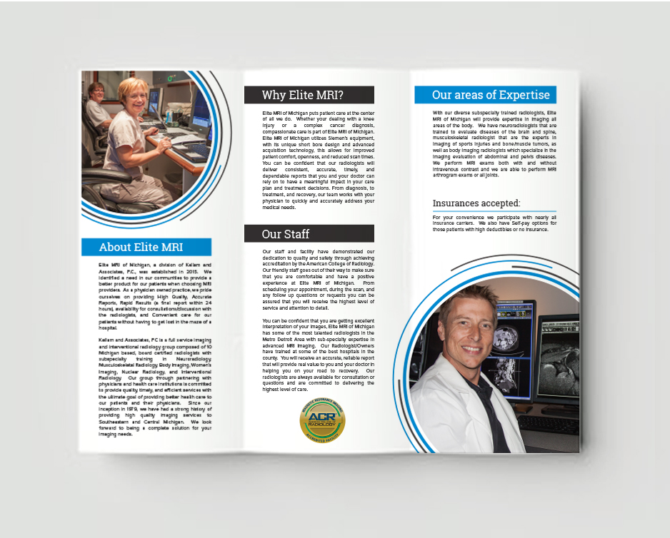 Bold, Serious, Medical Imaging Flyer Design for a Company by keithlobo ...