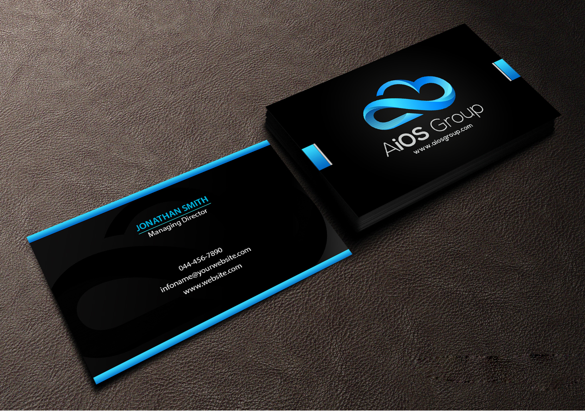 Upmarket, Elegant, Information Technology Business Card Design for a ...