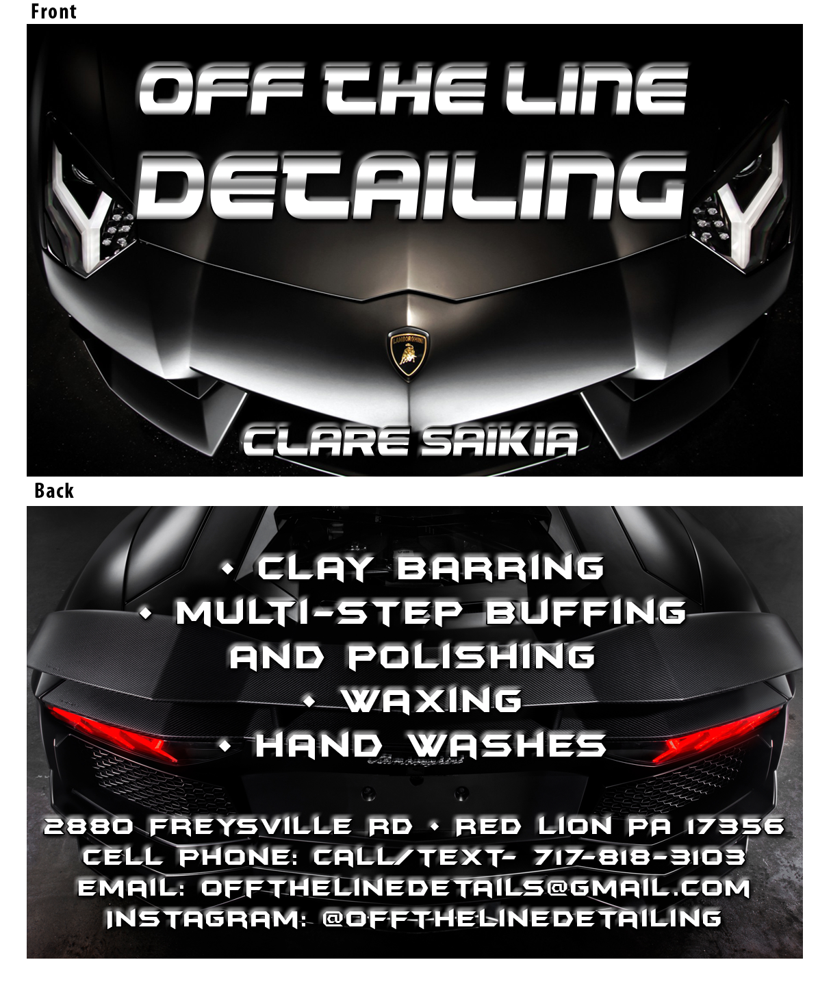 Professional Upmarket Automotive Business Card Design For Off The 