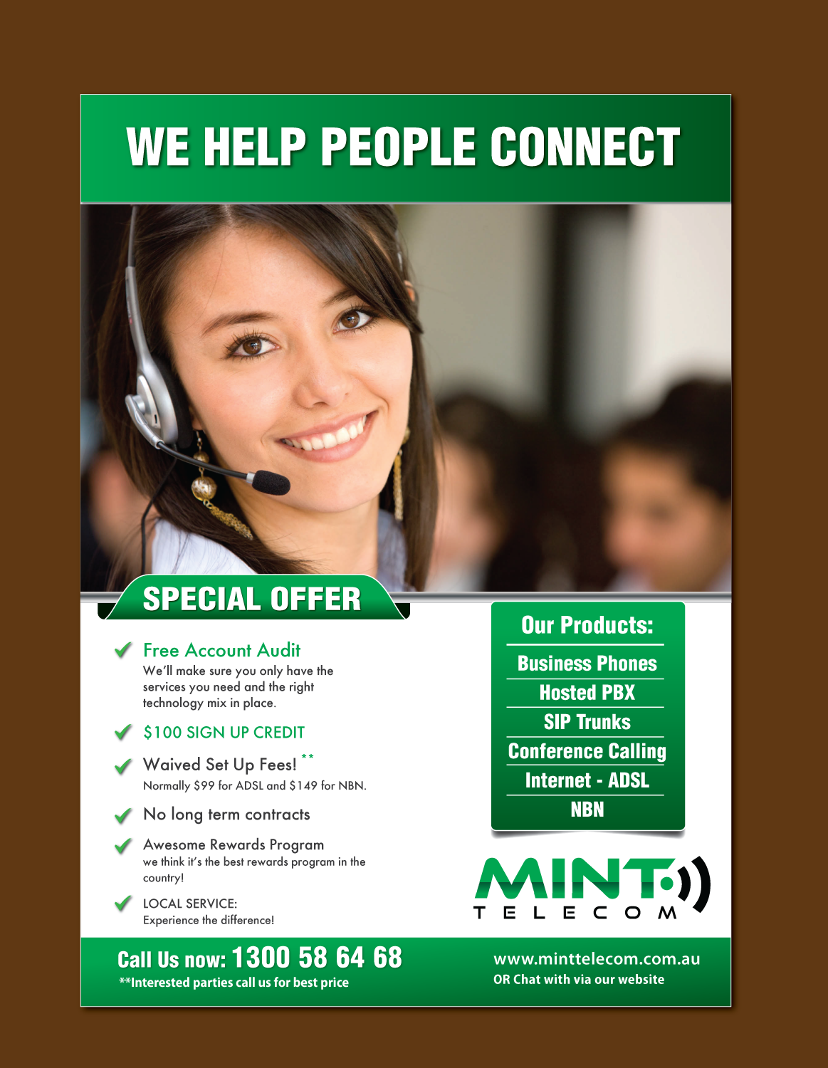 Elegant, Playful, Telecommunications Flyer Design for a Company by ...