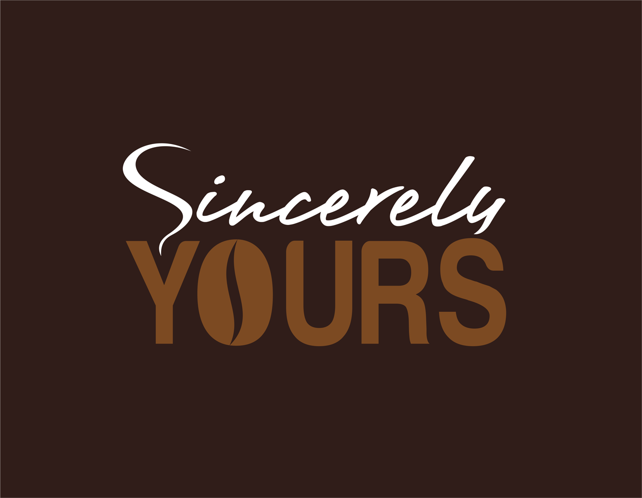 Bold, Modern, Cafe Logo Design for Sincerely Yours by Savina | Design ...