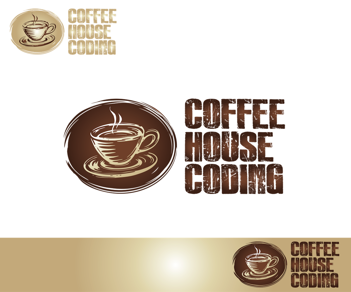 Masculine, Playful, Business Logo Design for CoffeeHouseCoding.com by ...