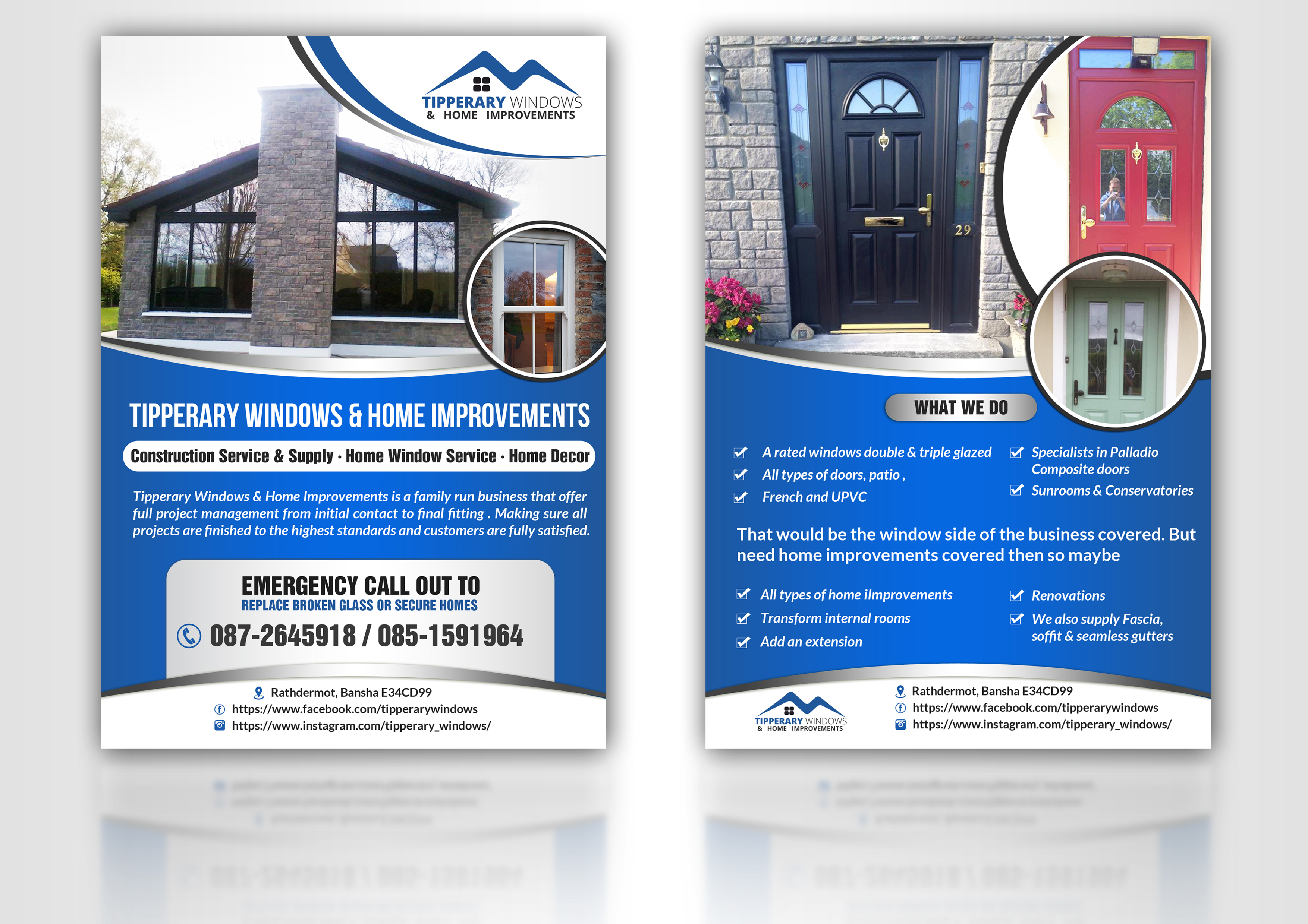 Business Flyer Design for Tipperary Windows & Home Improvements by ...