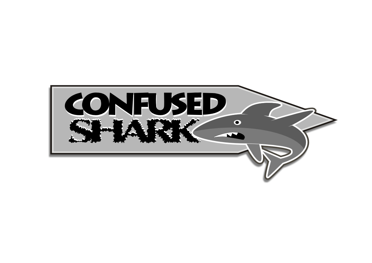 Elegant, Playful, Clothing Sticker Design for Confused Shark by dv ...