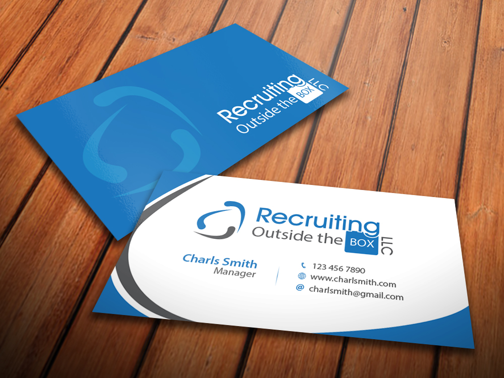 Business Business Card Design for Recruiting Outside the Box, LLC by PD ...