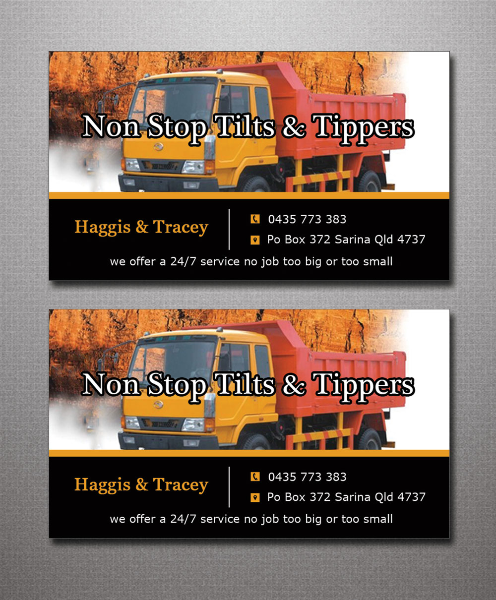 Bold, Modern, It Service Business Card Design for Non Stop Tilts ...