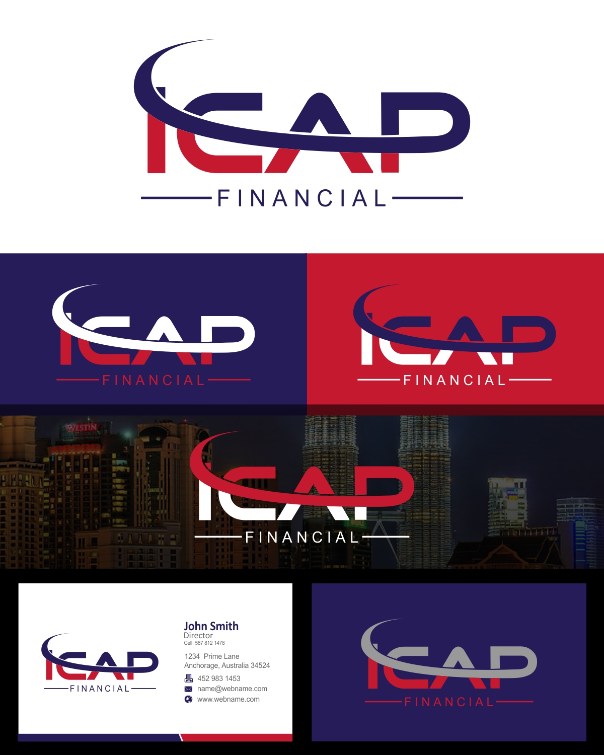 Professional, Masculine, Financial Logo Design for ICAP FINANCIAL INC ...