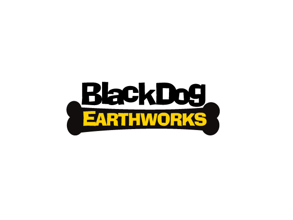 Masculine, Bold, Residential Logo Design for Black Dog Earthworks by ...