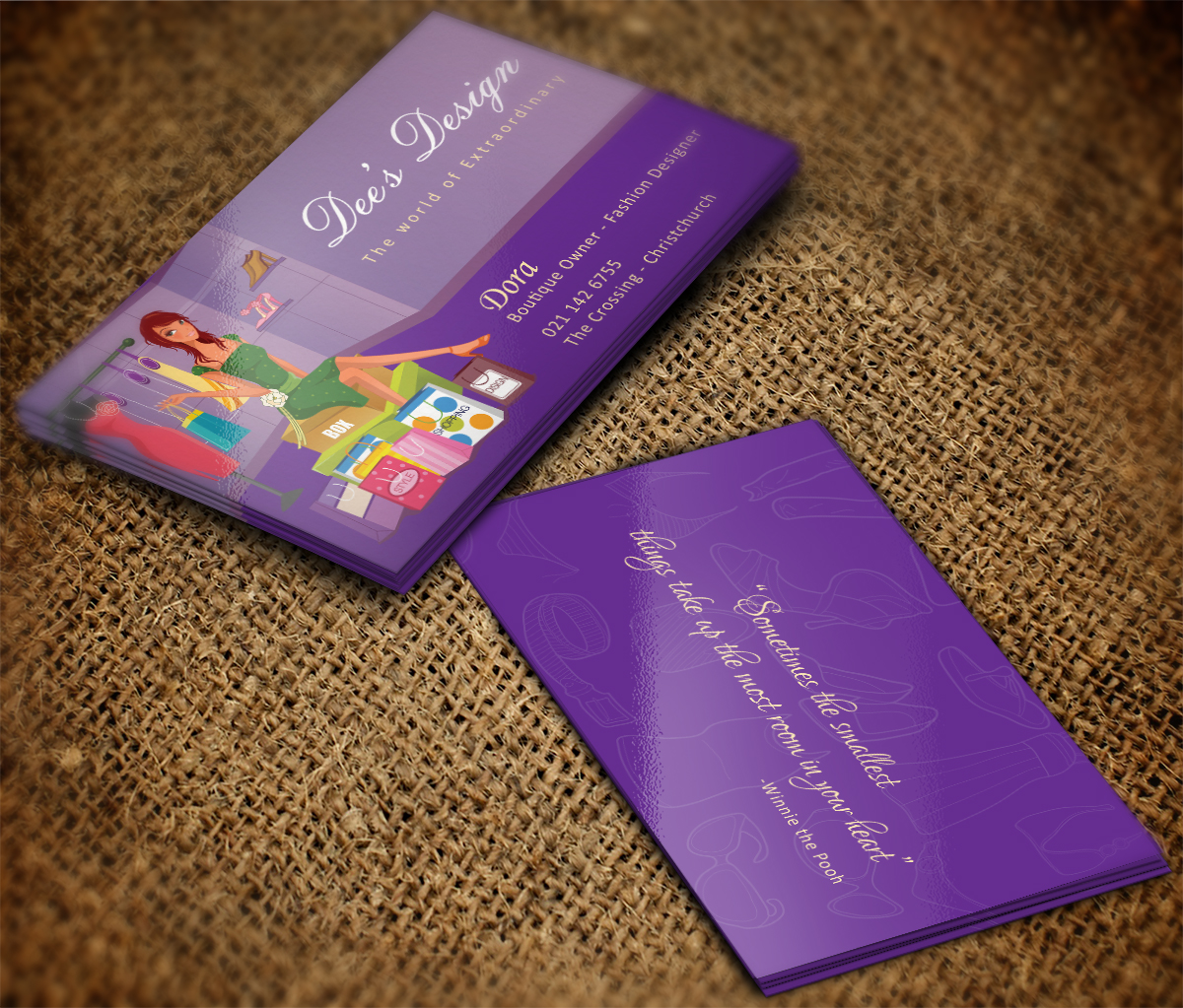 Modern, Feminine, Business Business Card Design for Dee's Design by MT ...