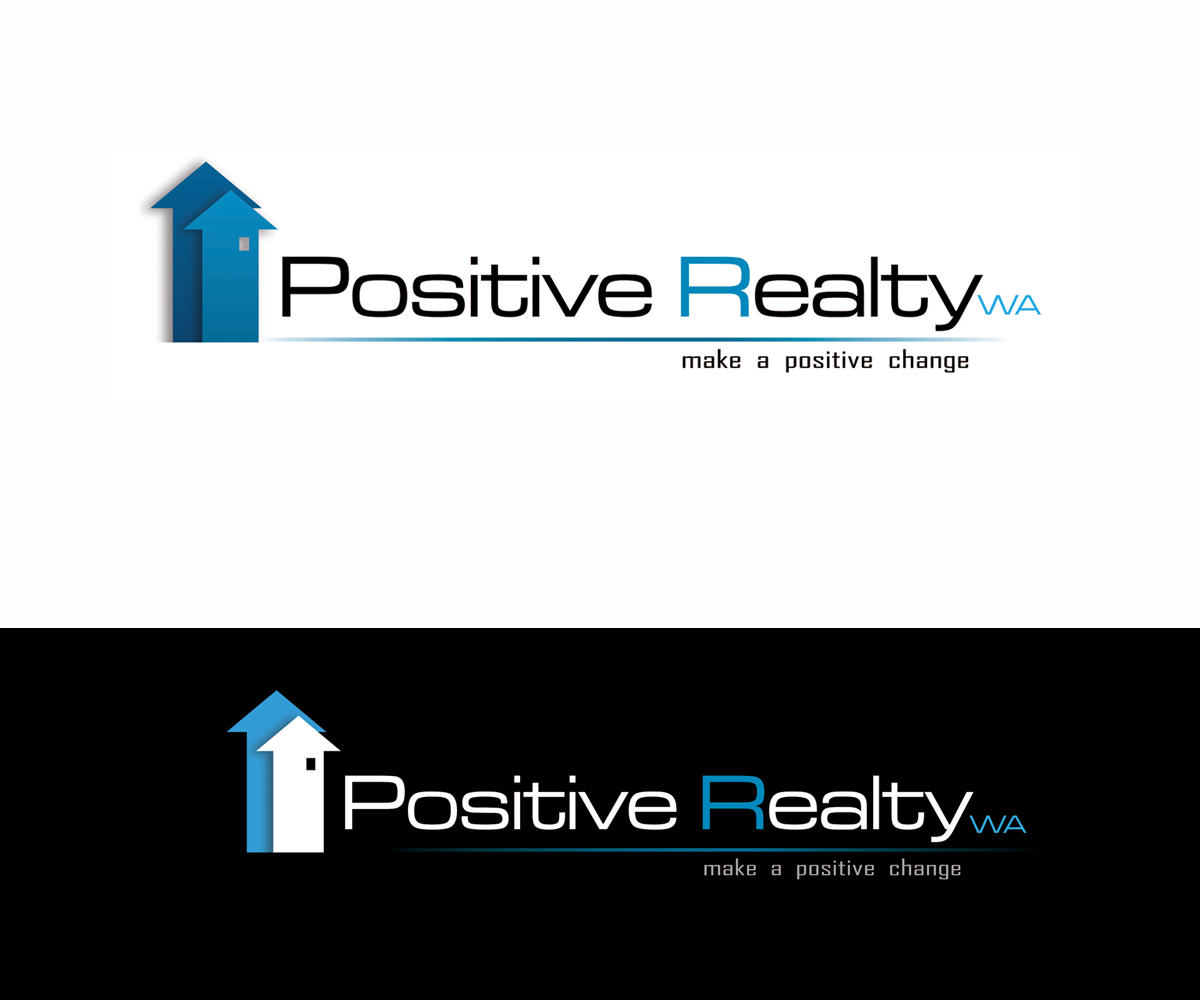 Modern, Professional, Real Estate Logo Design for Positive Realty WA by ...