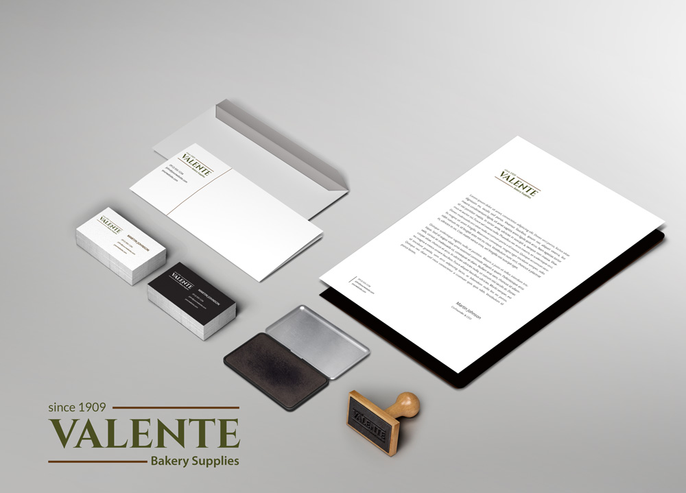 Elegant, Playful, Advertising Logo Design for Valente Bakery Supplies ...