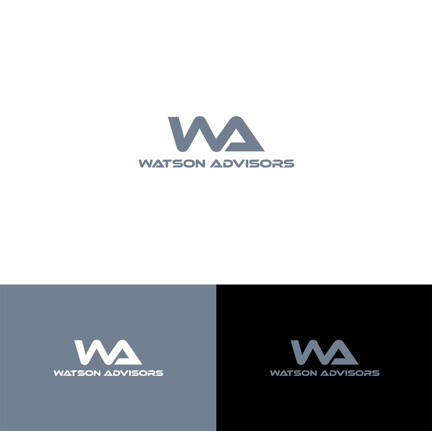 Bold, Serious, Concrete Logo Design for Could be Watson Advisors or ...