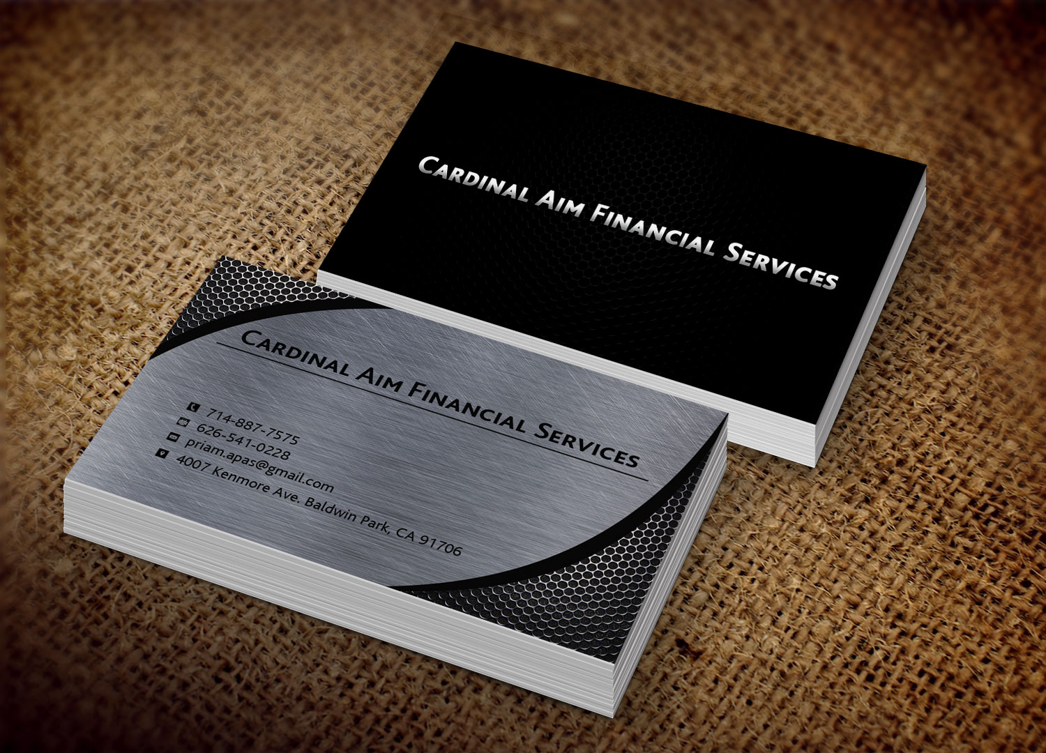 Serious, Elegant, Financial Planning Business Card Design for Cardinal ...