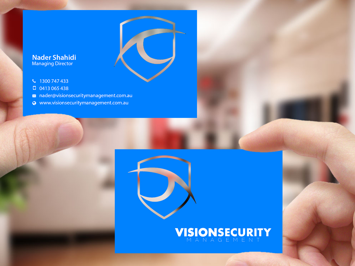 Modern, Masculine, Security Business Card Design for a Company by ...