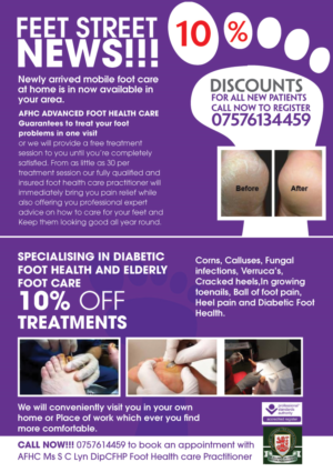 AFHC Advanced Foot Health Care | 16 Flyer Designs for a business in ...