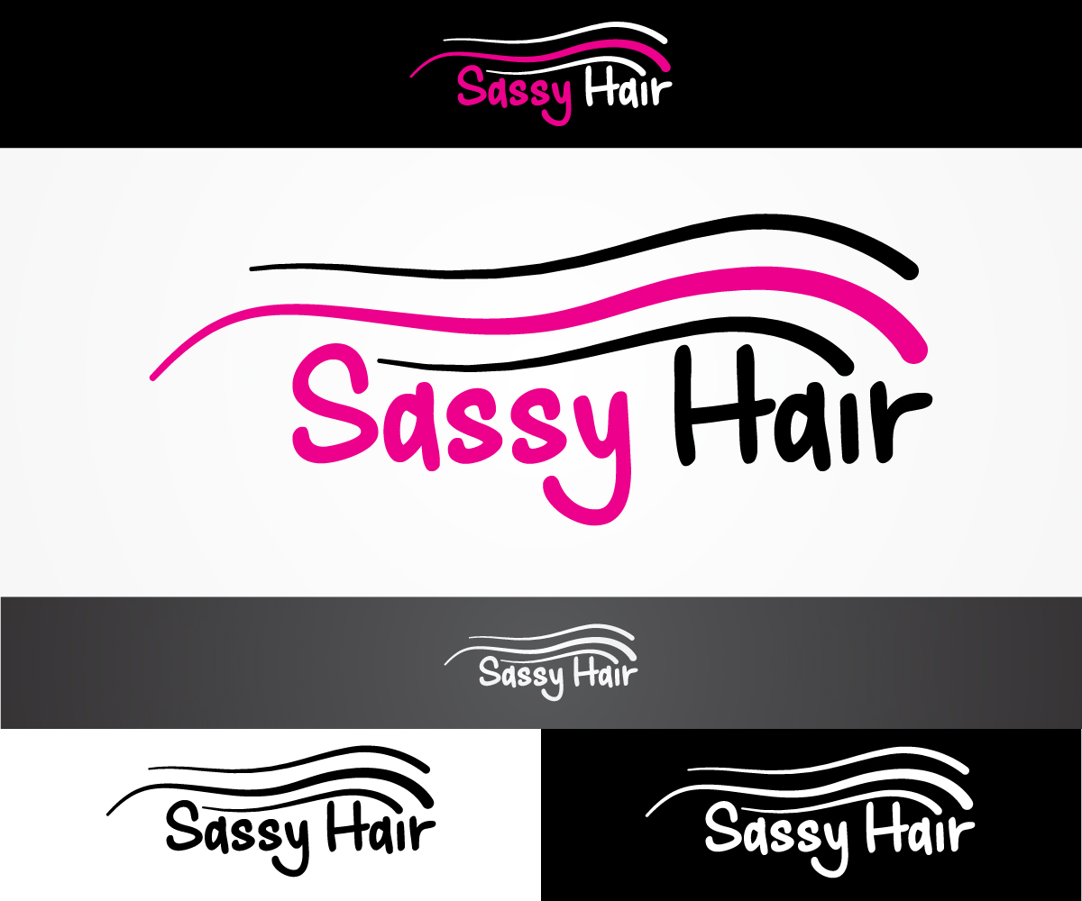 Feminine, Elegant, Hair And Beauty Logo Design for Sassy Hair by ...