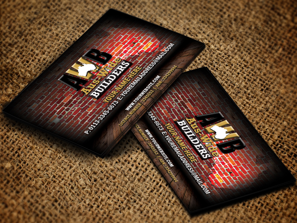 Modern, Professional, Home Builder Business Card Design for a Company ...
