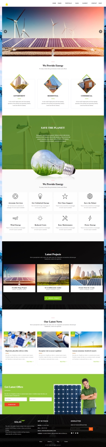 Modern, Bold, Solar Energy Web Design for a Company by cCopilot ...