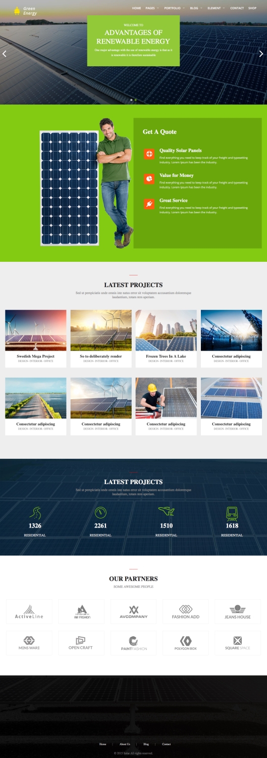 Modern, Bold, Solar Energy Web Design for a Company by cCopilot ...