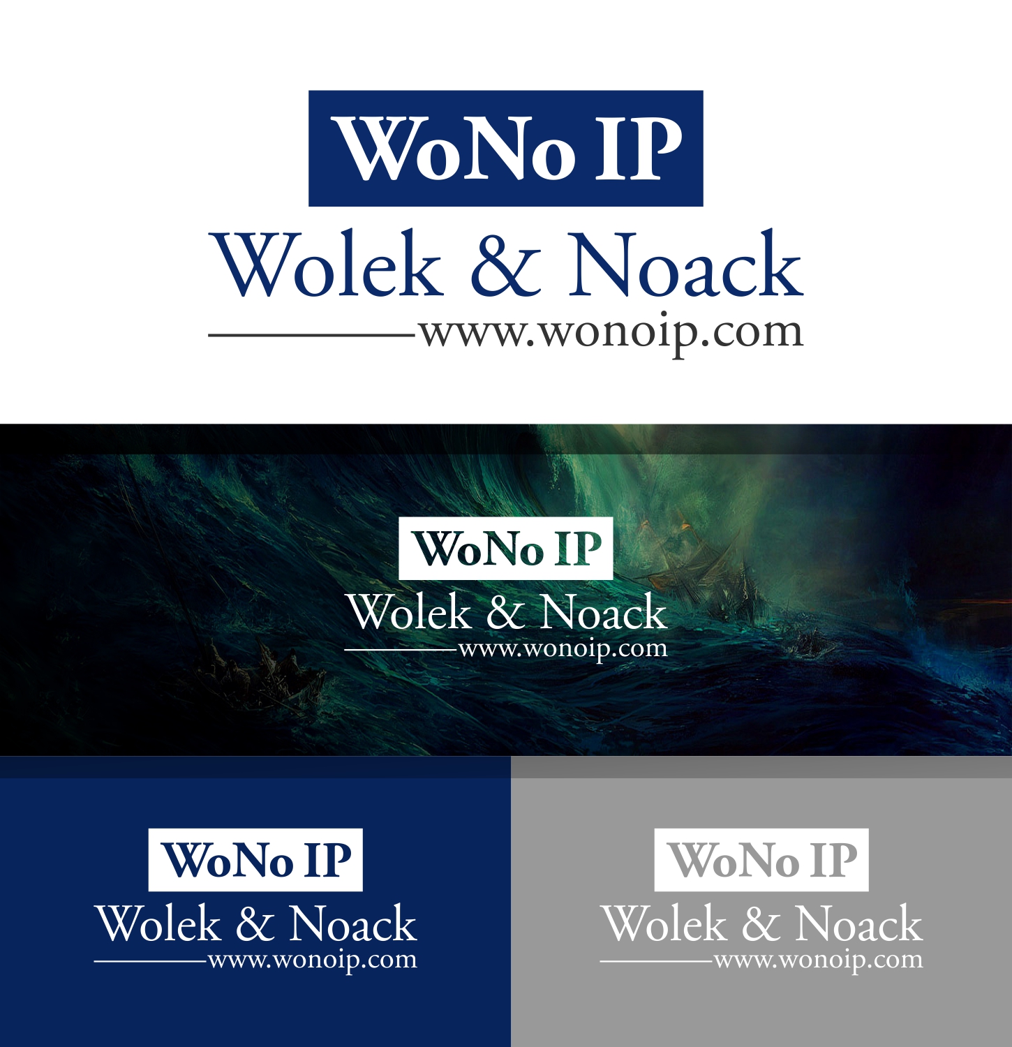 Upmarket, Serious, Law Firm Logo Design for WoNo IP - WOLEK & NOACK by ...