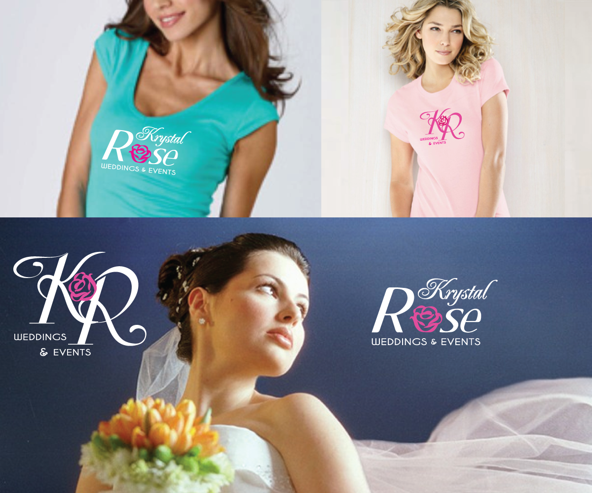 Elegant, Modern, Printer Logo Design for Krystal Rose Weddings & Events ...