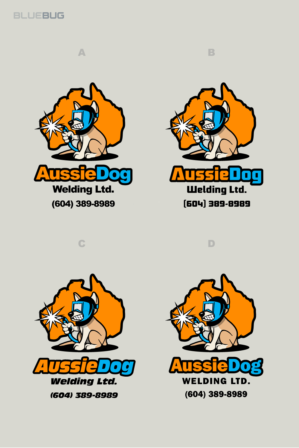 Bold, Playful, Construction Logo Design for Aussie Dog Welding Ltd ...