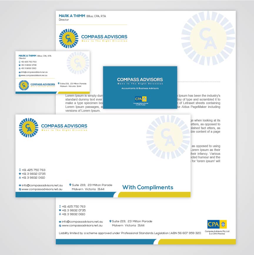 Modern, Upmarket, Accounting Stationery Design for a Company by ...