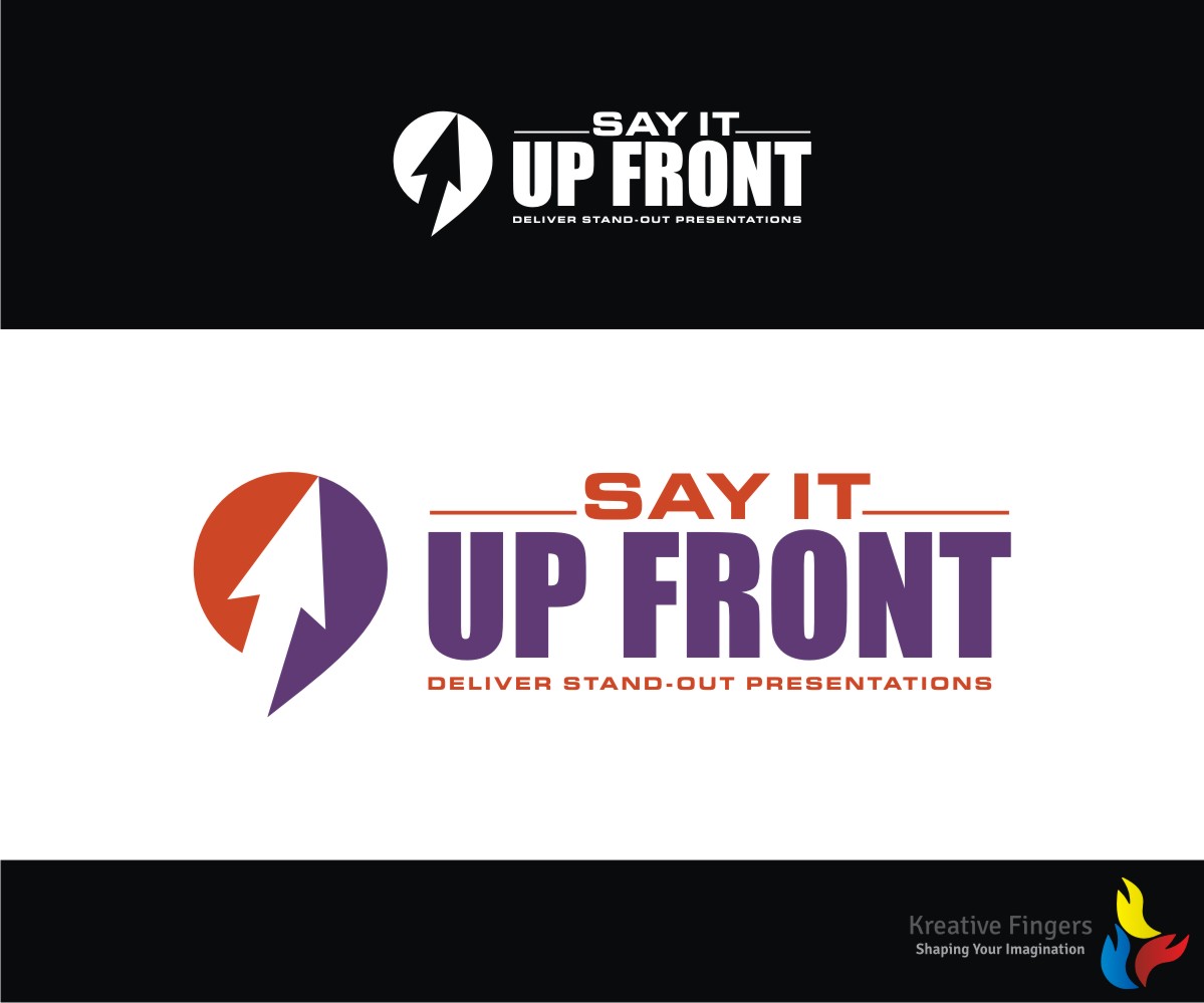Bold, Modern, Training Logo Design for Say It Up Front by Kreative ...
