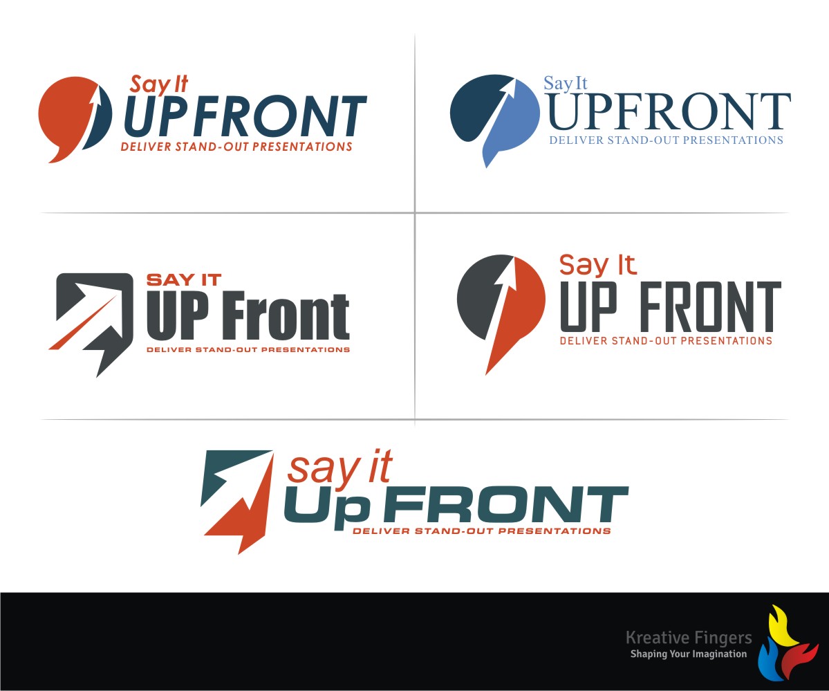 Bold, Modern, Training Logo Design for Say It Up Front by Kreative ...