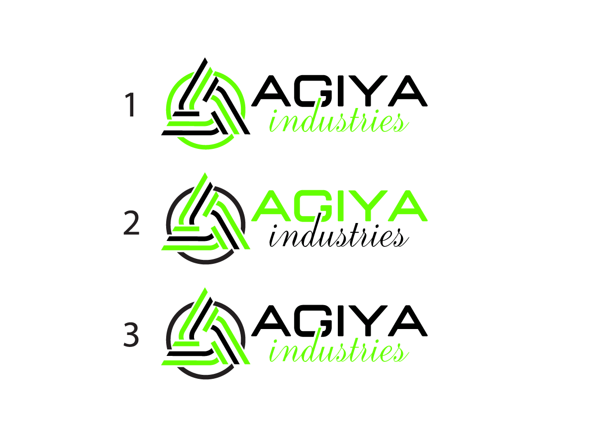Bold, Serious, Embroidery Logo Design for AGIYA industries by HDart | Design #10659341