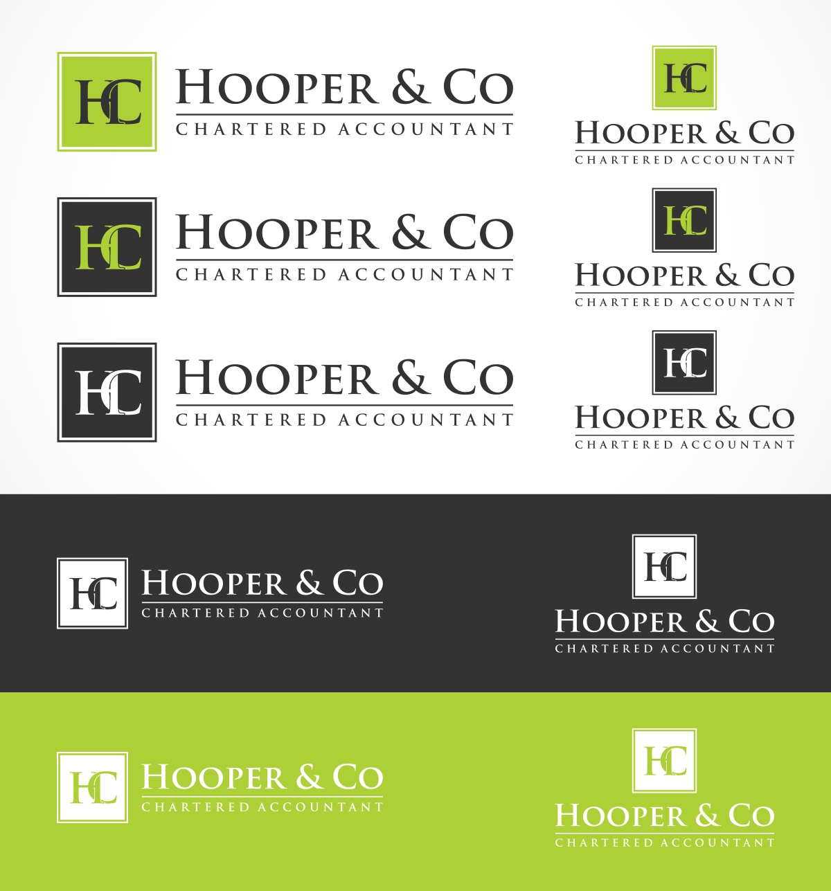 Serious, Professional, Accounting Logo Design for Hooper & Co by B8 ...