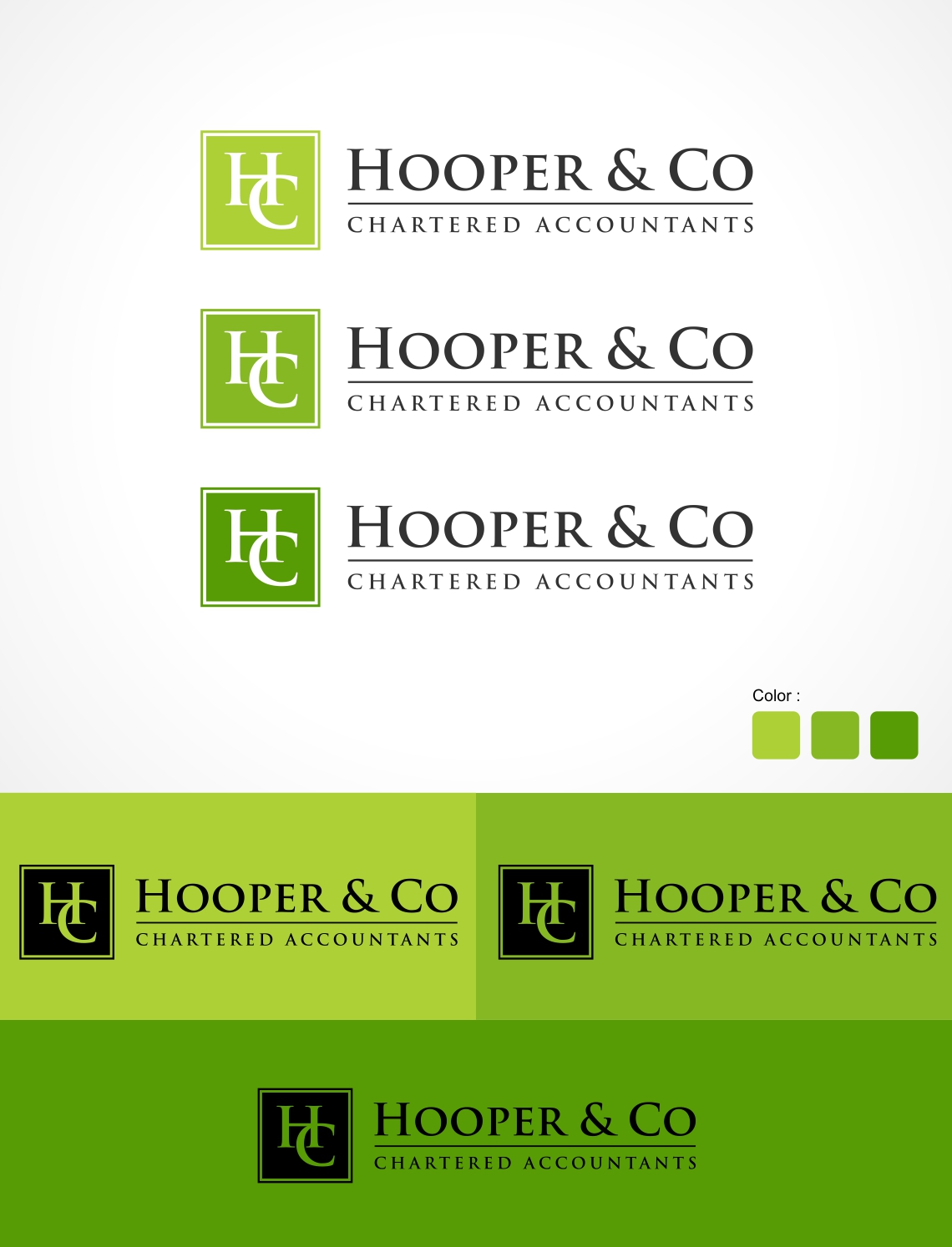 Serious, Professional, Accounting Logo Design for Hooper & Co by B8 ...