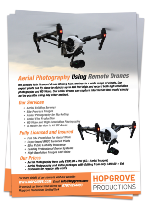 Flyer for Drone Photography hire Services | 20 Flyer Designs for ...