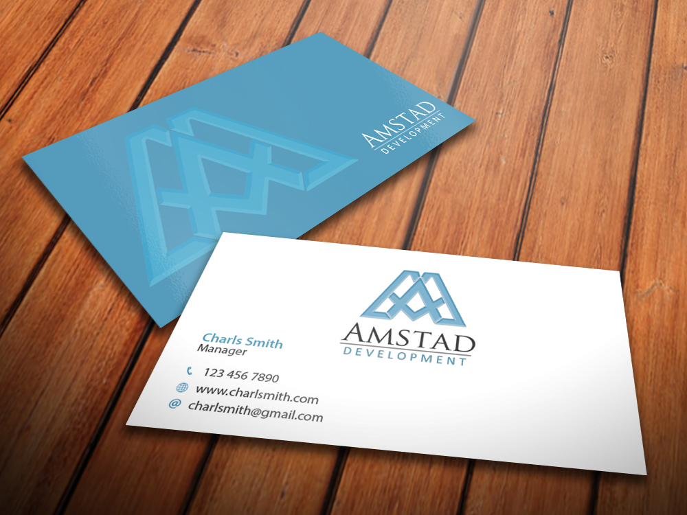 Elegant, Professional, Real Estate Development Business Card Design for ...