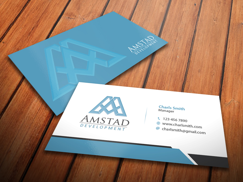 Elegant, Professional, Real Estate Development Business Card Design for ...