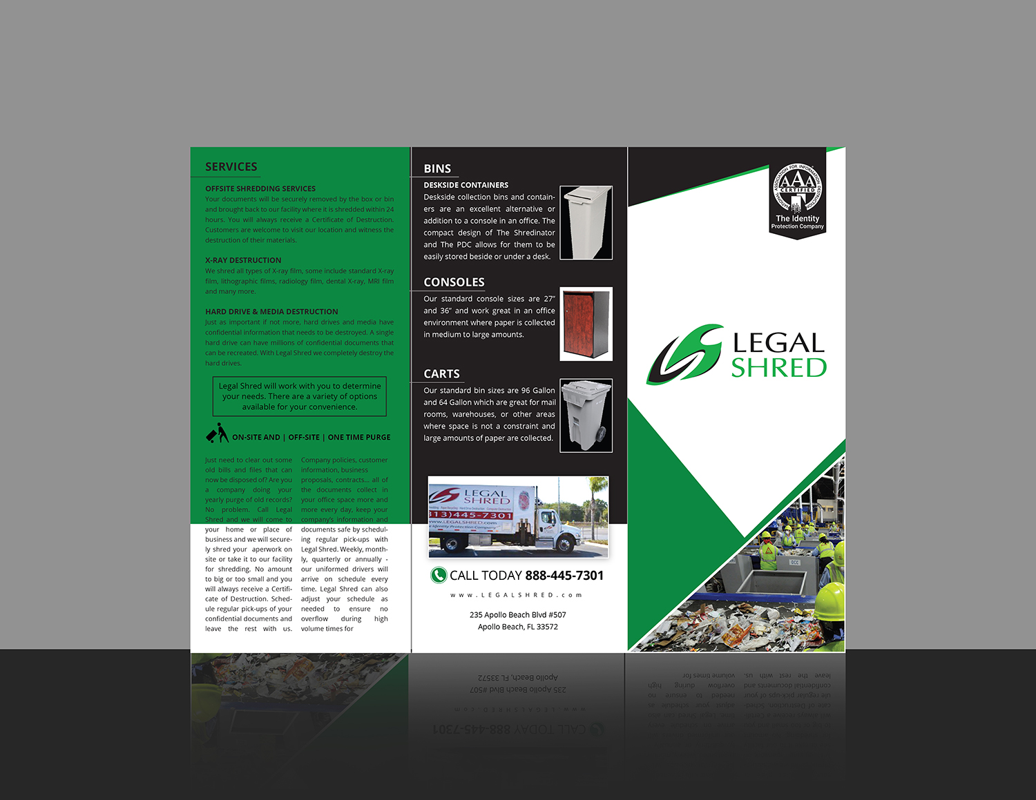 Elegant, Playful, Legal Flyer Design for Legal Shred by Coneagles ...