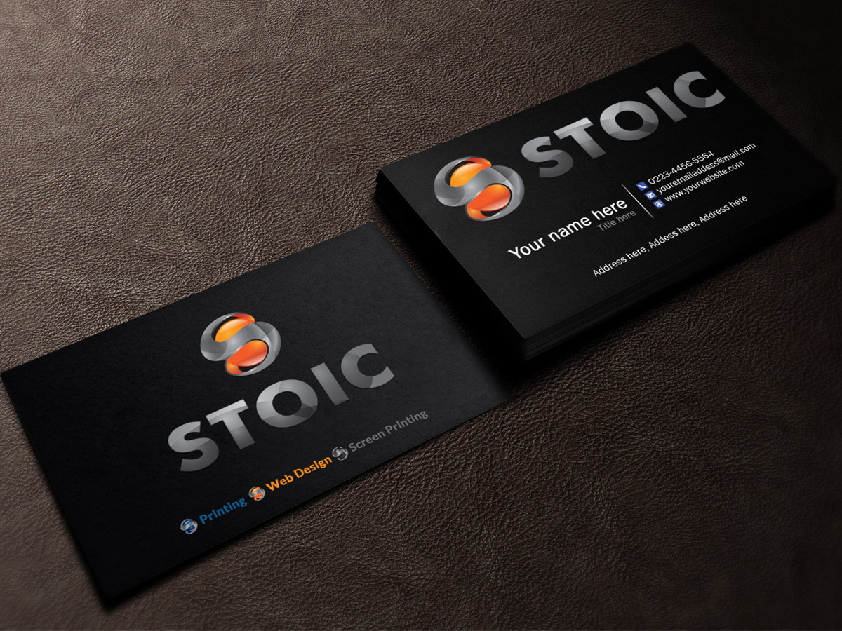 Modern, Professional, Business Business Card Design for Stoic by Sandaruwan | Design #10753396