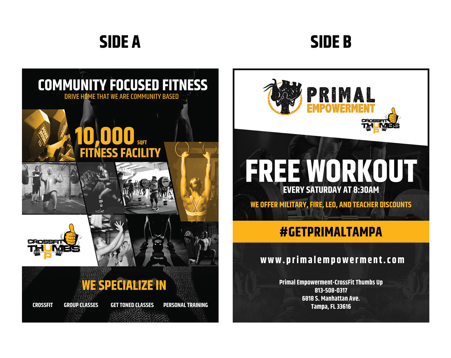 Fett , Modern, Fitness Flyer-Design für PRIMAL EMPOWERMENT HQ von ...