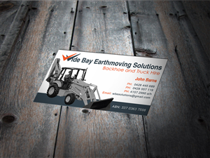 Backhoe and Truck Hire | 19 Business Card Designs for a business in ...