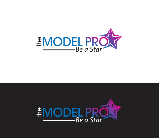Elegant, Modern, Entertainment Industry Logo Design for THE MODEL PRO - BE A STAR (tagline) by ...