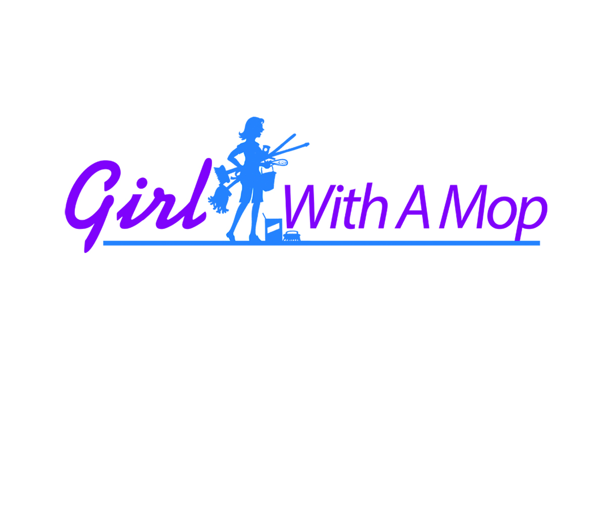 Colorful, Playful, Janitorial Service Logo Design for Girl With A Mop ...