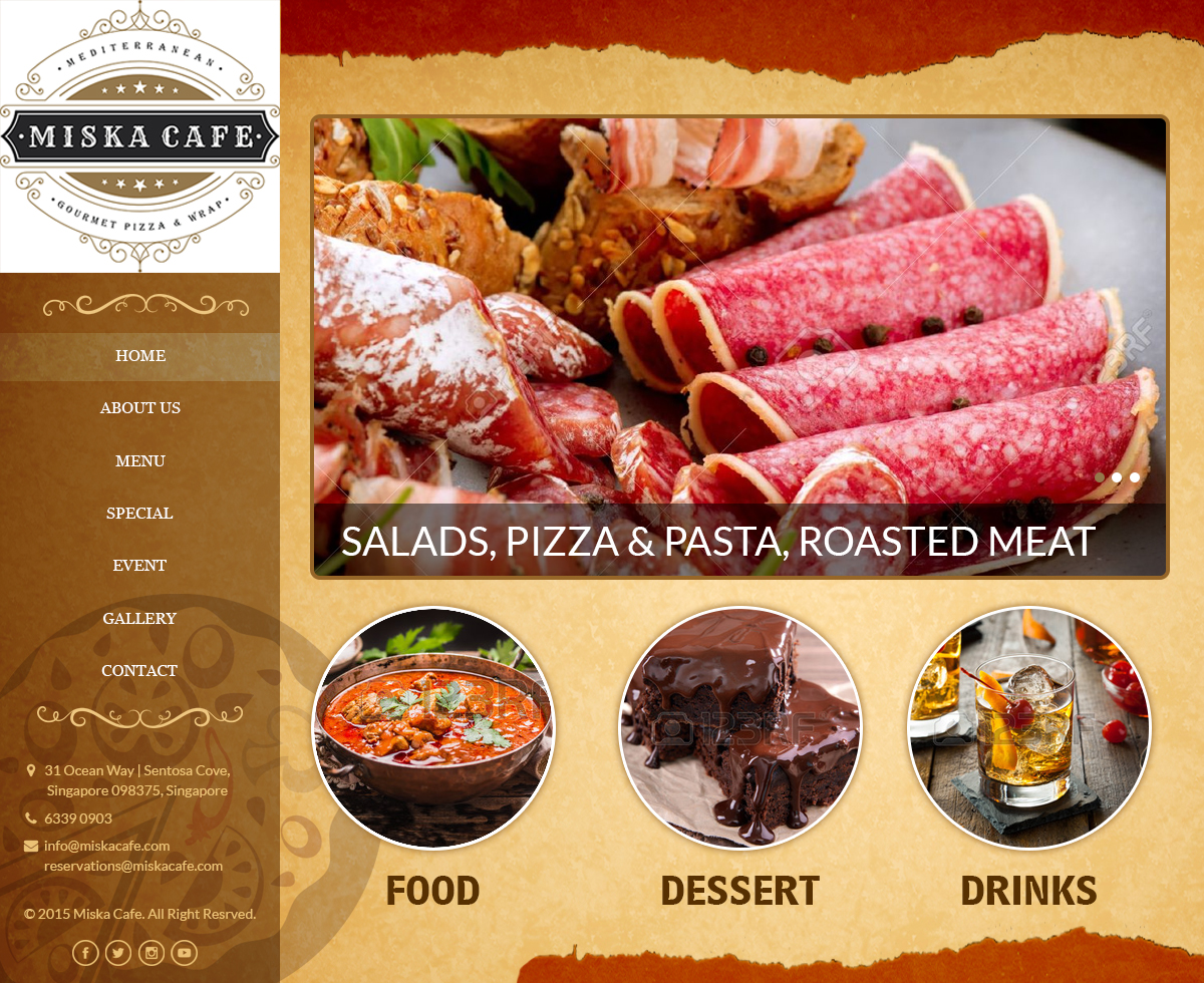 Bold, Modern, Restaurant Web Design for GA by vishv | Design #10892587