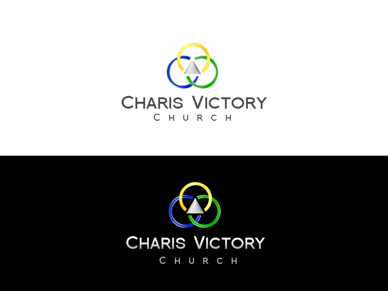 Bold, Colorful, Church Logo Design for Charis Victory Church by Tsveta ...