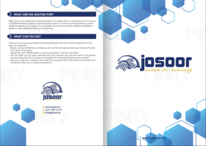 Brochure for community platform NGO needed | 19 Brochure Designs for Josoor