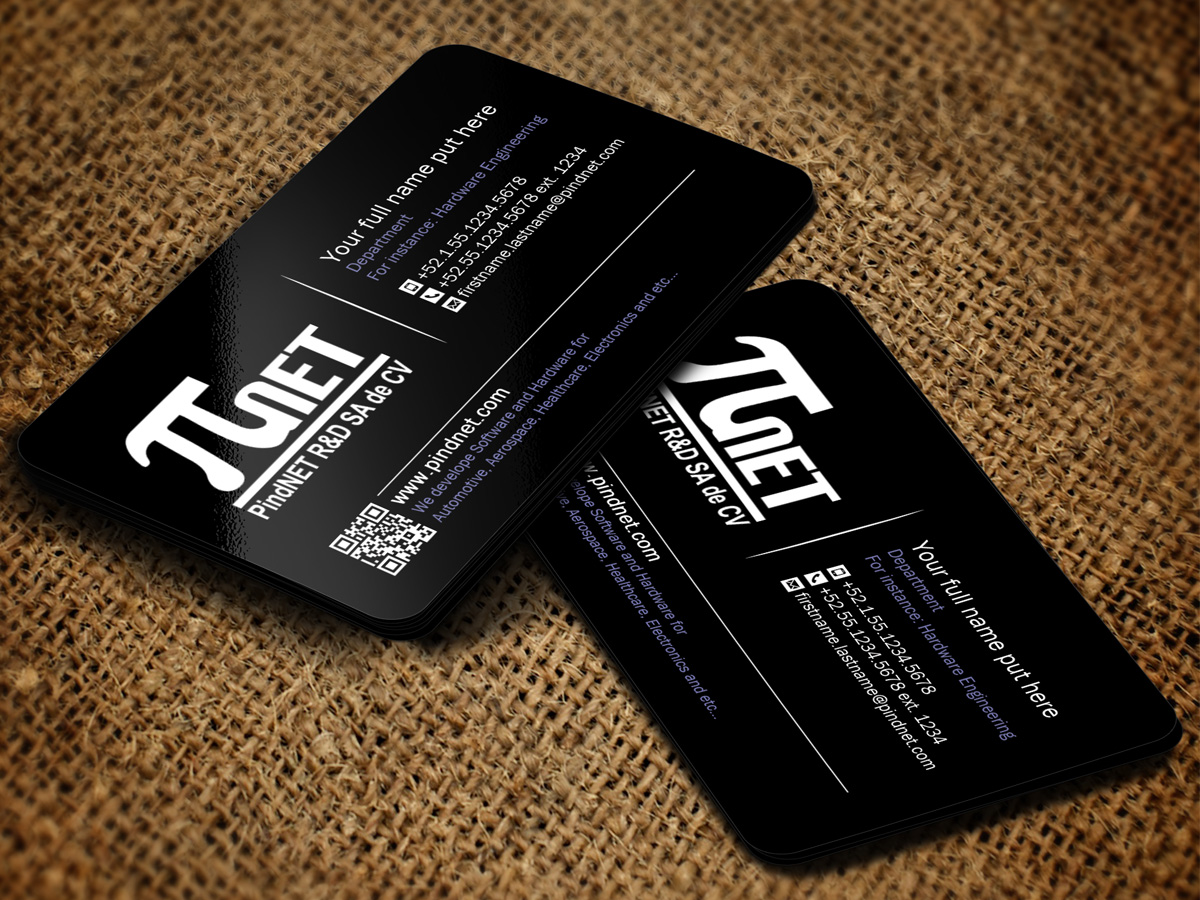 Modern, Upmarket, Information Technology Business Card Design for ...