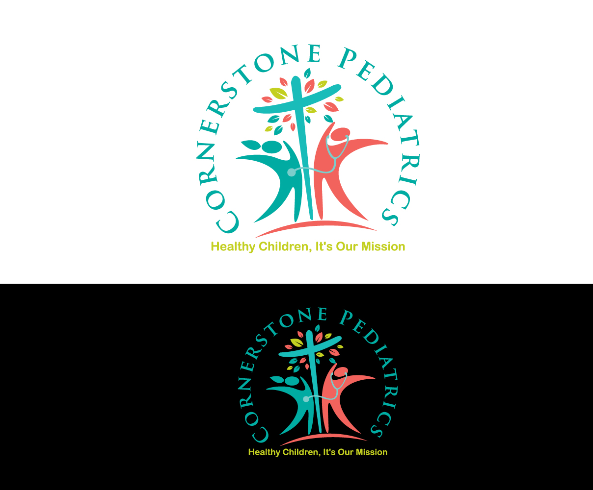 Playful, Colorful, Medical Logo Design for Cornerstone Pediatrics by ...