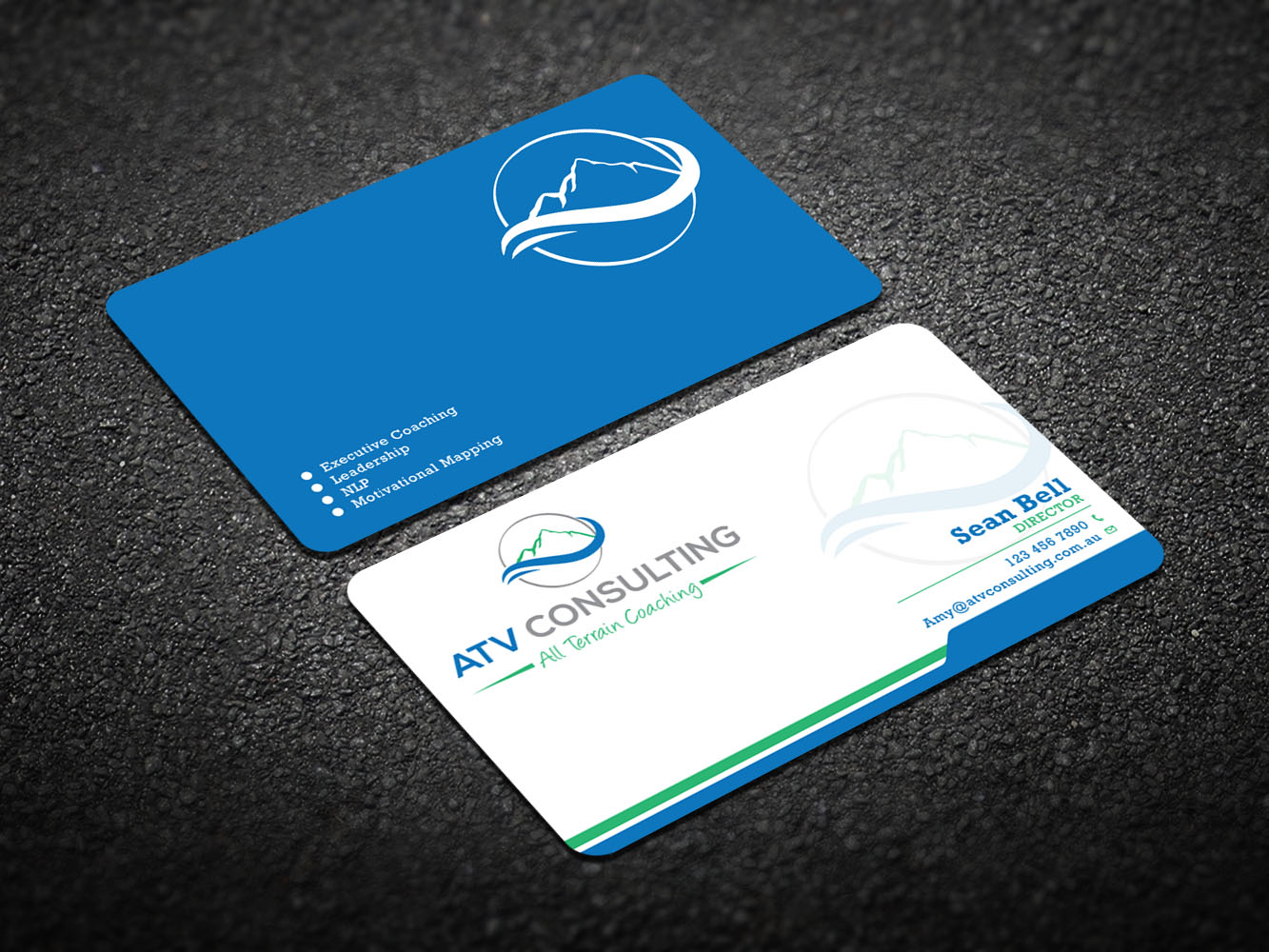 Modern, Elegant, Life Coaching Business Card Design for ATV Consulting ...