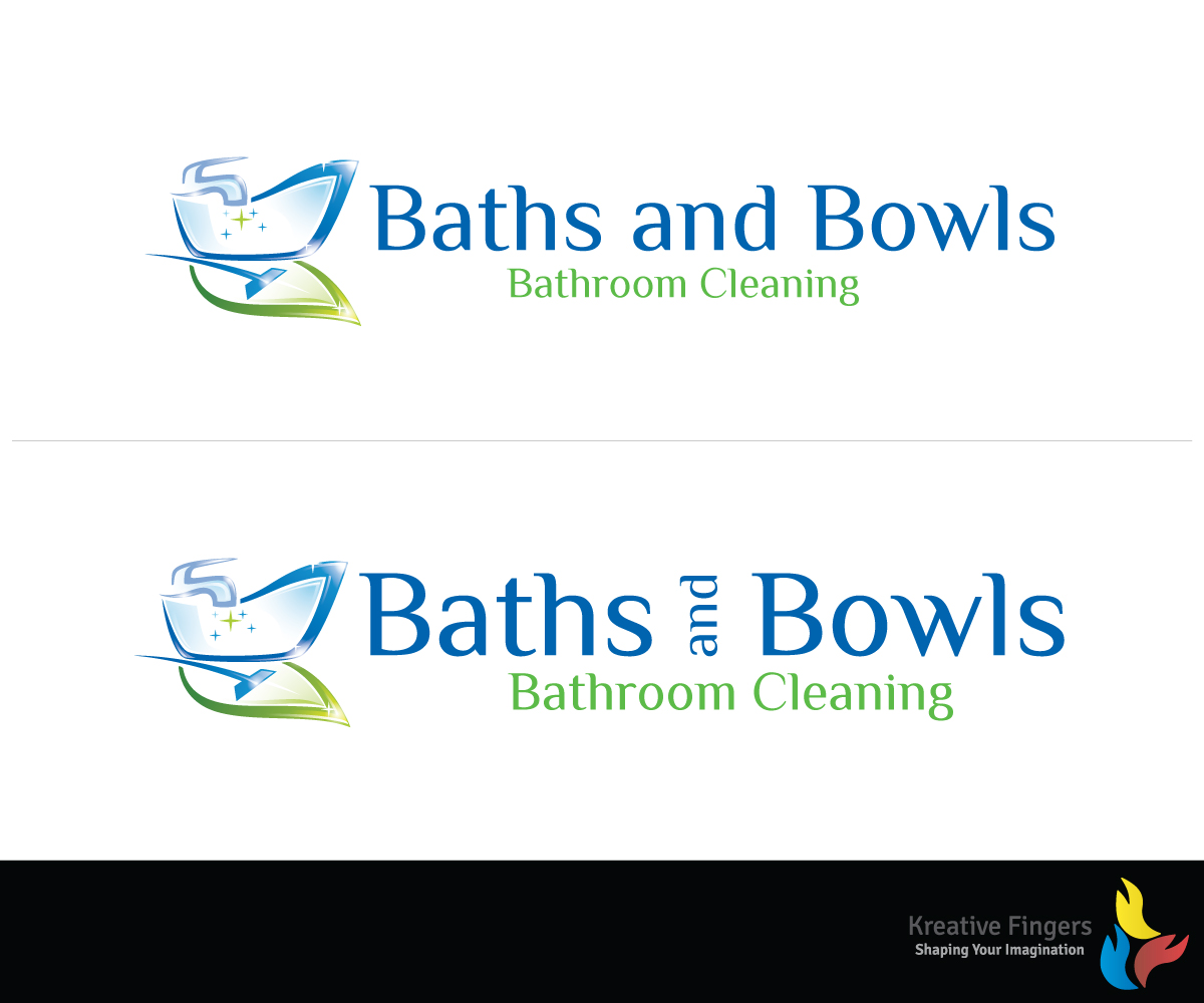 Serious, Personable, Cleaning Service Logo Design for Baths and Bowls ...