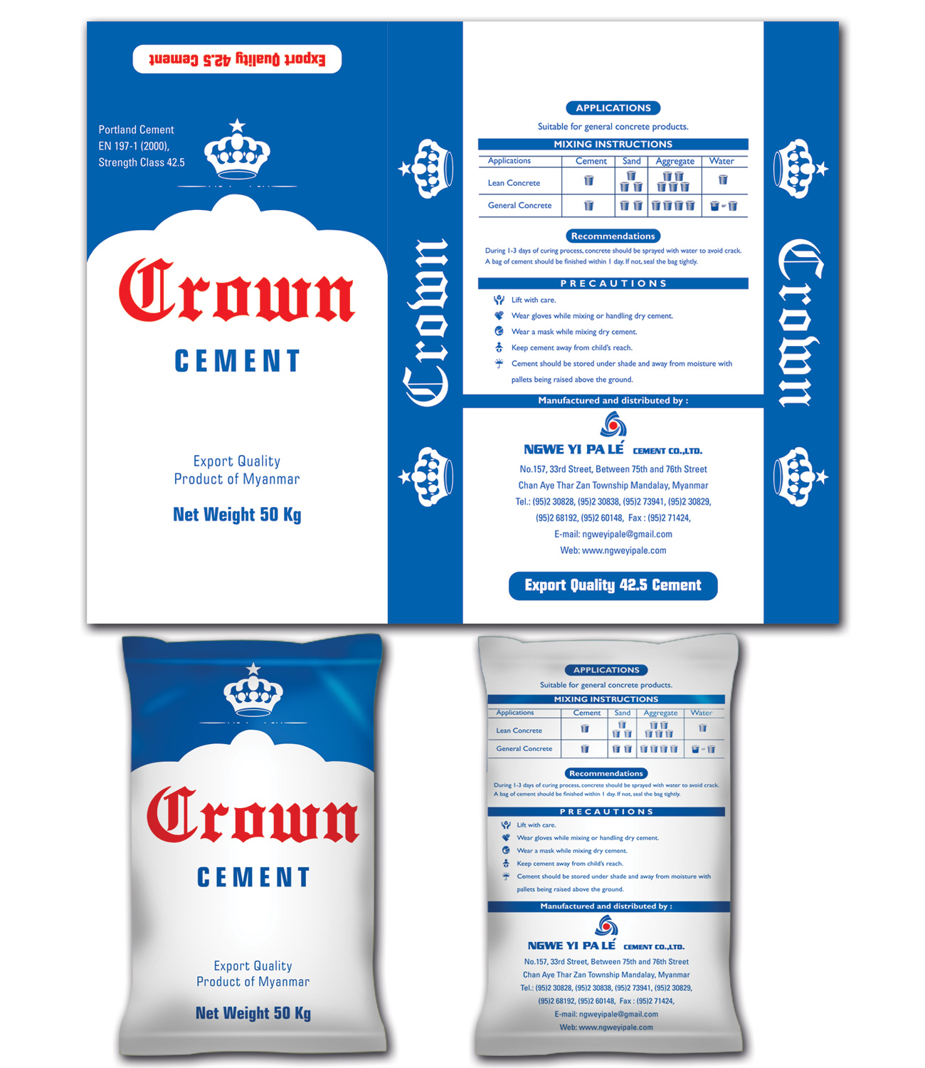 Professional, Masculine, Cement Packaging Design for a Company by ...