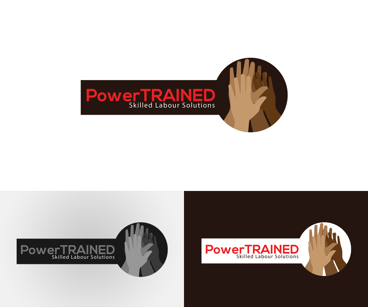 Bold, Professional, Employment Agency Logo Design for PowerTRAINED ...